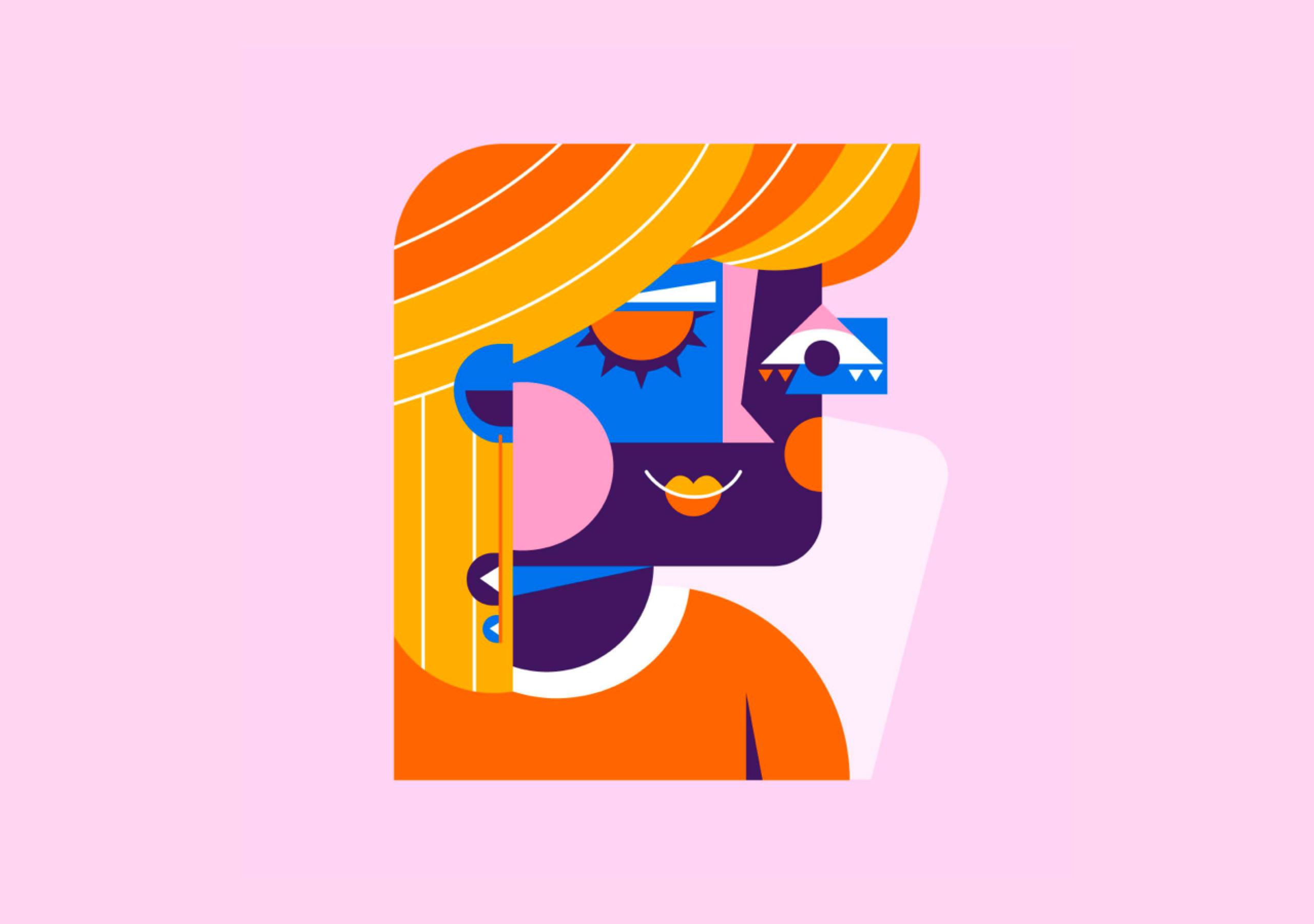 Minimal design portrait - Minimal Demo for Artists