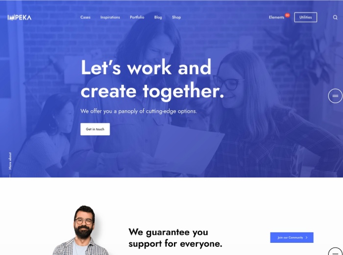 Impeka Premium Multipurpose WordPress theme - A supreme piece of art by Greatives
