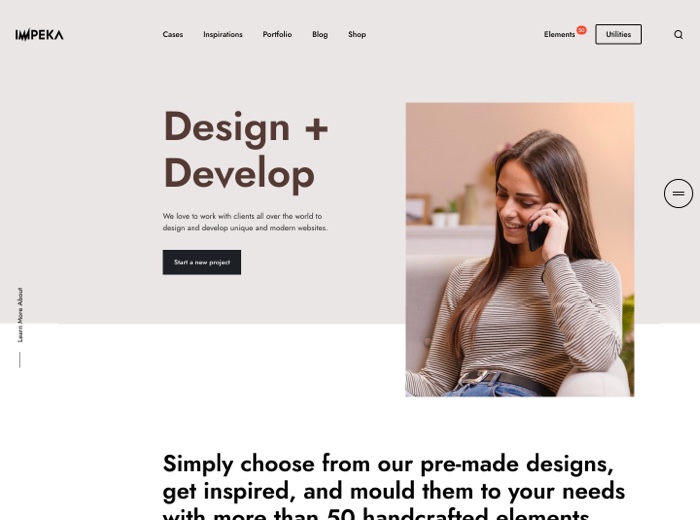 Impeka Premium Multipurpose WordPress theme - A supreme piece of art by Greatives